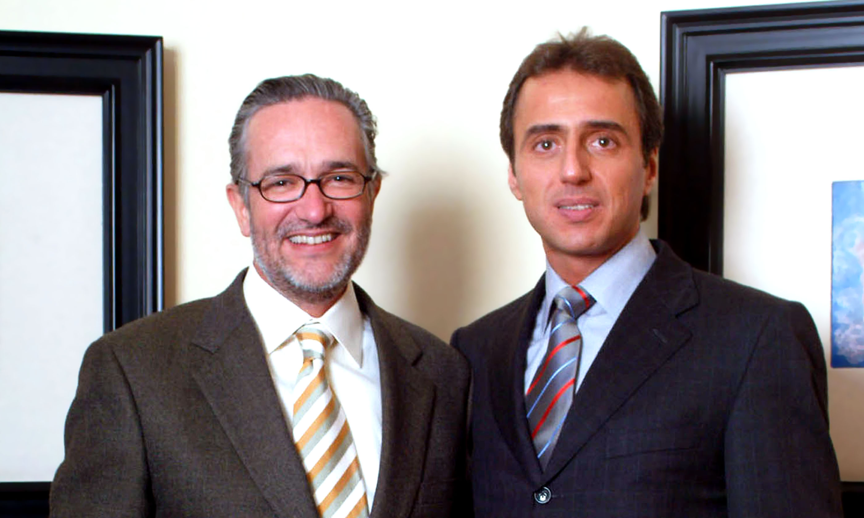 Ricardo Salinas y Moisés Saba.